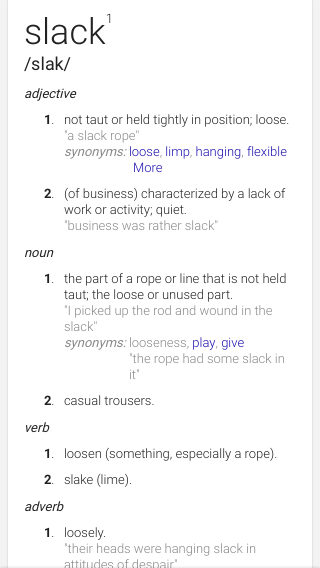 "Slack": Khám Phá Ý Nghĩa Và Cách Sử Dụng Trong Ngôn Ngữ Anh